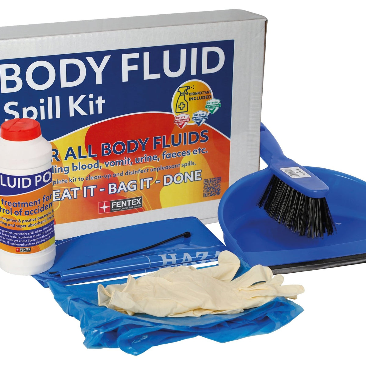 Hazkit Buy Bodily Fluid Disinfectant Powder Spill Kit in Box - Rapid ...