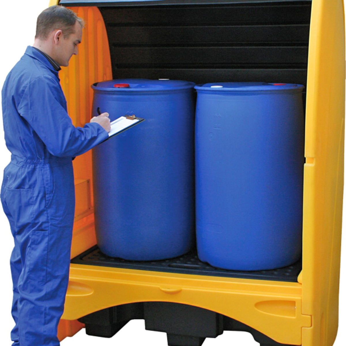 Hazkit Buy Lockable Covered Bunded Pallet with Roller shutter Doors - 2 ...