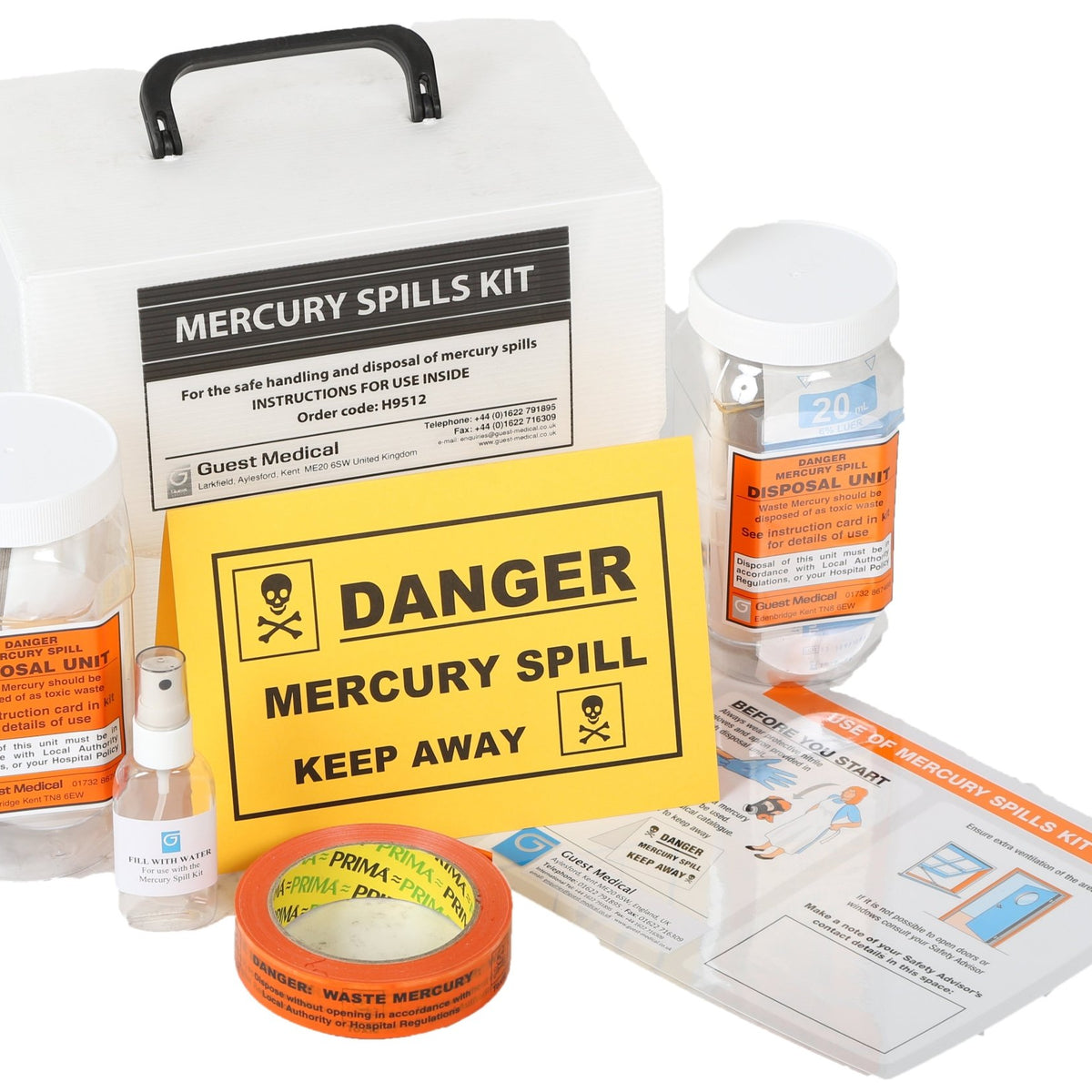 Hazkit Buy Mercury Spill Kit - Small Spill handling and Disposal Kit